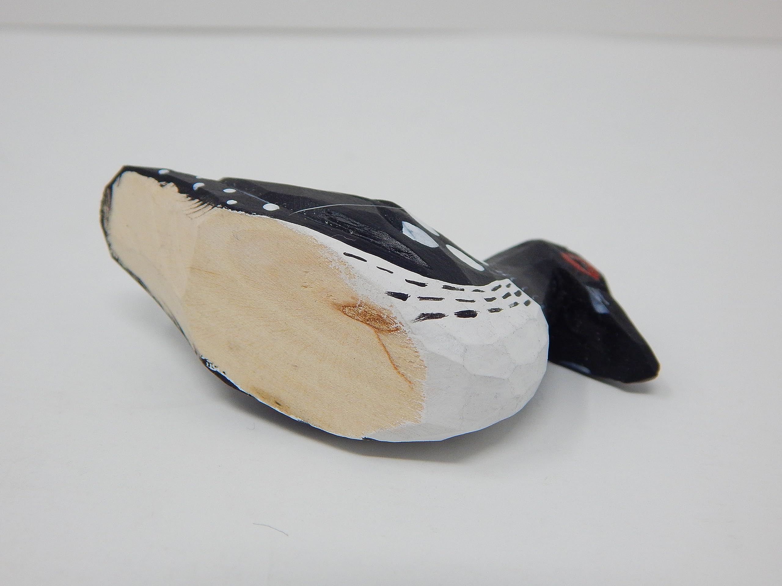 Common Loon Duck Wood Ornament Hanging Figurine Handmade Carved Decoration