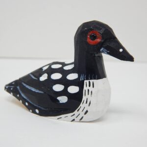 Common Loon Duck Wood Ornament Hanging Figurine Handmade Carved Decoration