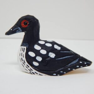 Common Loon Duck Wood Ornament Hanging Figurine Handmade Carved Decoration