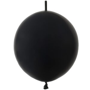 in-jooyaa 12 inch black link balloon 60 pcs quick linkable balloon for party decoration