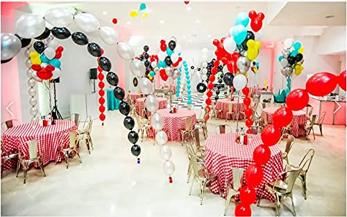 IN-JOOYAA 12 Inch Black Link Balloon 60 Pcs Quick Linkable Balloon for Party Decoration