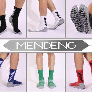 MENDENG Grip Soccer Socks Men Soccer Socks Youth Non Slip Anti Slip Gripper Yoga Hospital Football Accessories Soccer Training Equipment Baseball