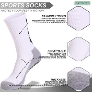 MENDENG Grip Soccer Socks Men Soccer Socks Youth Non Slip Anti Slip Gripper Yoga Hospital Football Accessories Soccer Training Equipment Baseball