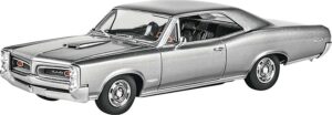 revell 85-4479 '66 pontiac gto model car kit 1:25 scale 114-piece skill level 4 plastic model building kit, silver