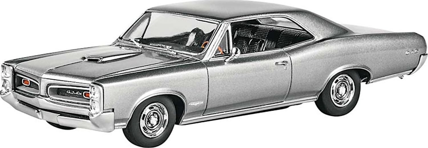 Revell 85-4479 '66 Pontiac GTO Model Car Kit 1:25 Scale 114-Piece Skill Level 4 Plastic Model Building Kit, Silver