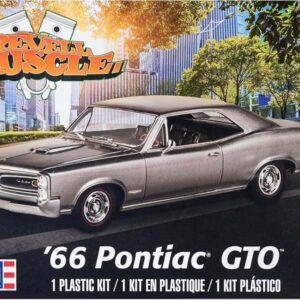 Revell 85-4479 '66 Pontiac GTO Model Car Kit 1:25 Scale 114-Piece Skill Level 4 Plastic Model Building Kit, Silver