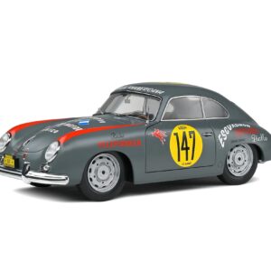 356 Pre-A #147 Gray with Graphics Carrera Panamericana (1954) "Competition Series 1/18 Diecast Model Car by Solido S1802807