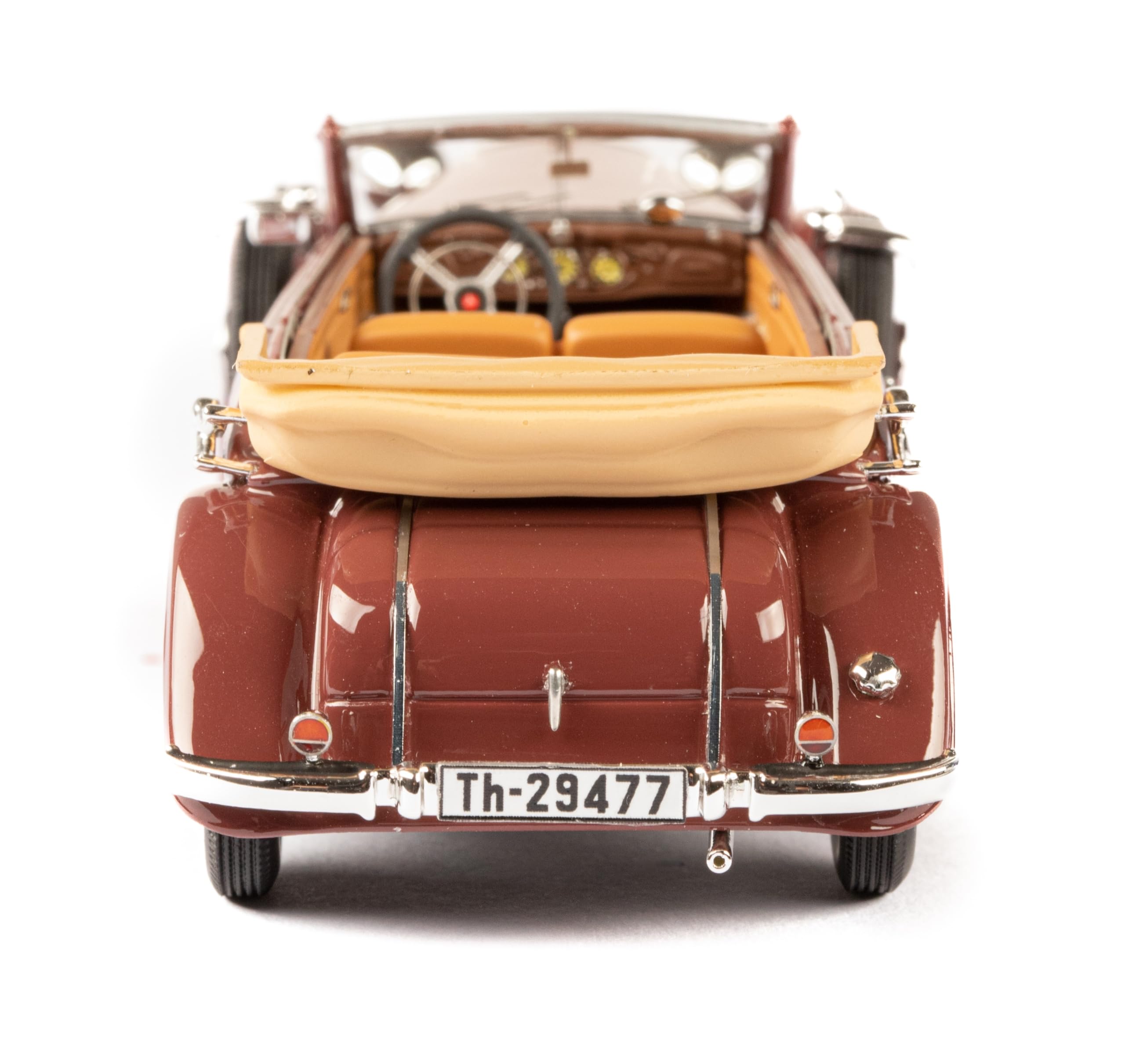 Esval Models 1933-37 290 W18 Lang Cabriolet B Maroon Limited Edition to 250 Pieces Worldwide 1/43 Model Car EMEU43043E