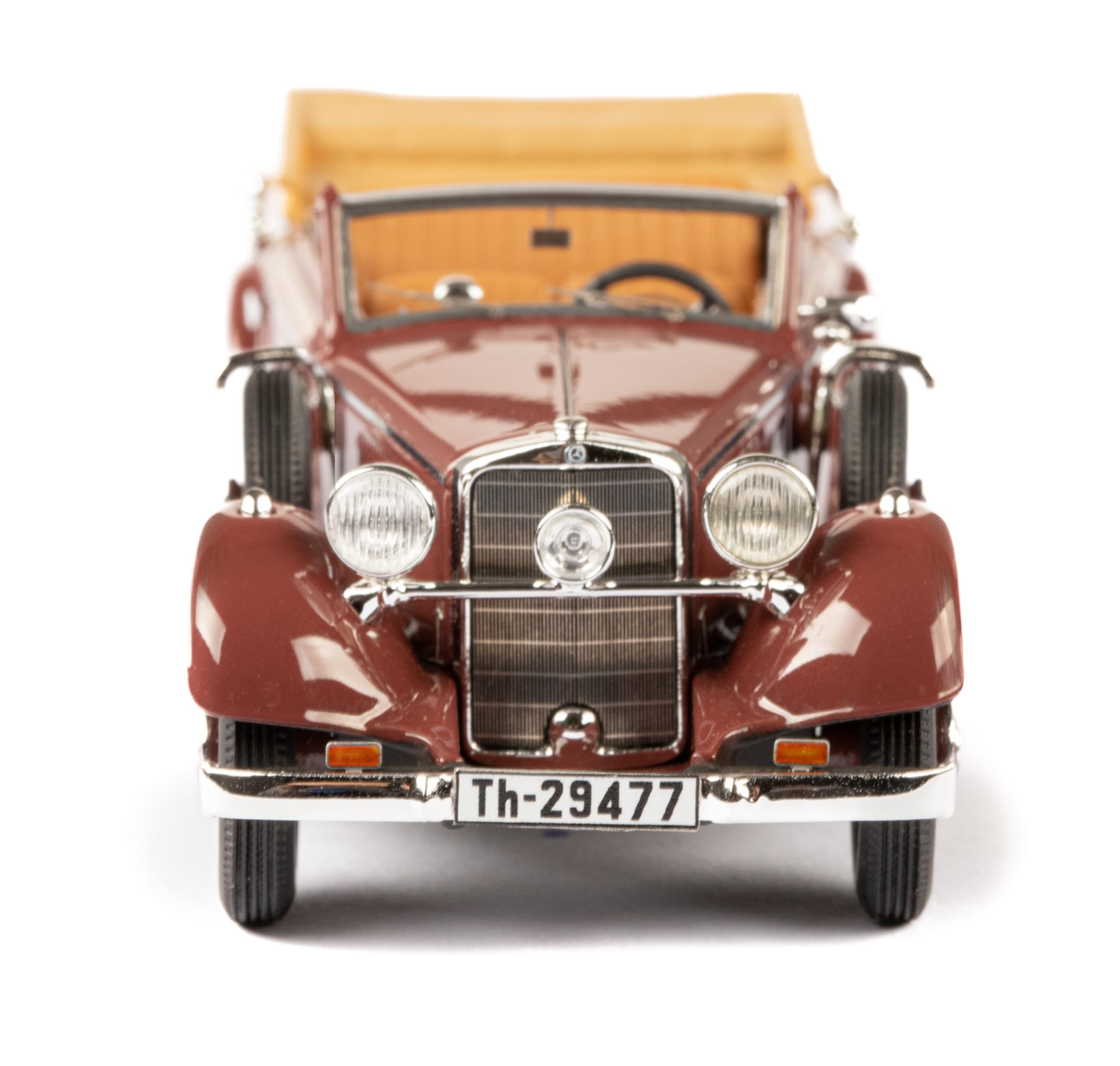 Esval Models 1933-37 290 W18 Lang Cabriolet B Maroon Limited Edition to 250 Pieces Worldwide 1/43 Model Car EMEU43043E