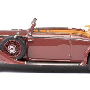 Esval Models 1933-37 290 W18 Lang Cabriolet B Maroon Limited Edition to 250 Pieces Worldwide 1/43 Model Car EMEU43043E