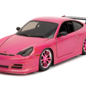 911 GT3 RS Pink Metallic with Pink Wheels Pink Slips Series 1/24 Diecast Model Car by Jada 34847