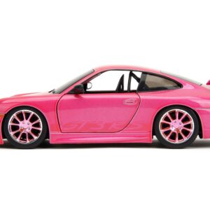 911 GT3 RS Pink Metallic with Pink Wheels Pink Slips Series 1/24 Diecast Model Car by Jada 34847