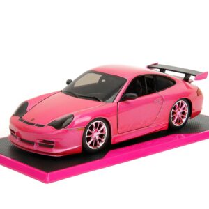 911 GT3 RS Pink Metallic with Pink Wheels Pink Slips Series 1/24 Diecast Model Car by Jada 34847