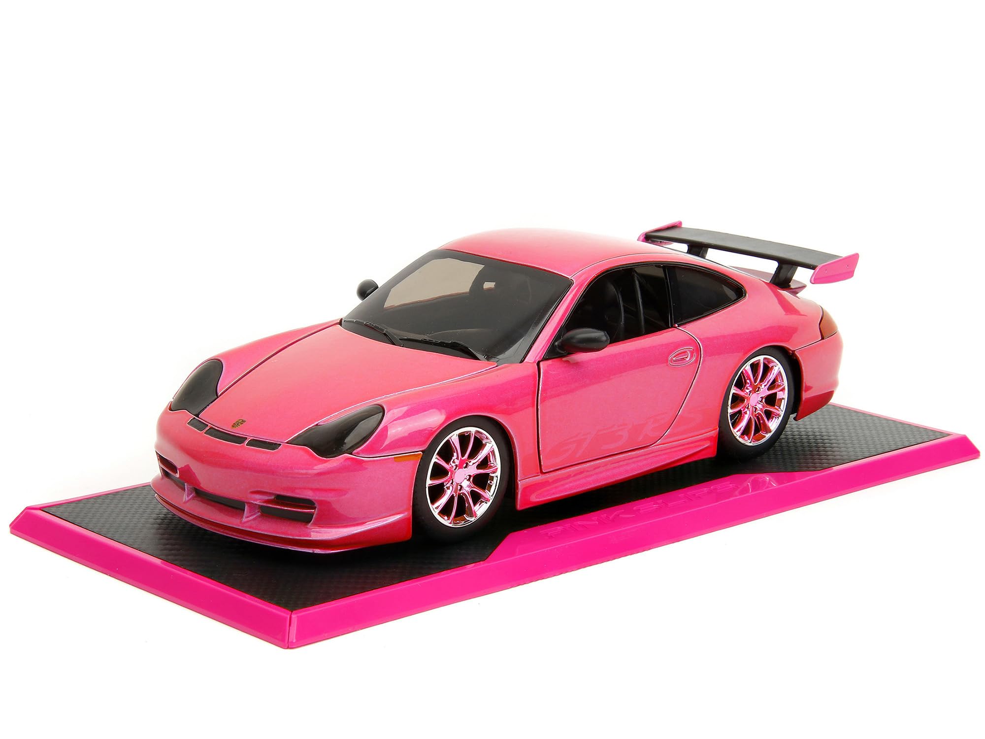 911 GT3 RS Pink Metallic with Pink Wheels Pink Slips Series 1/24 Diecast Model Car by Jada 34847