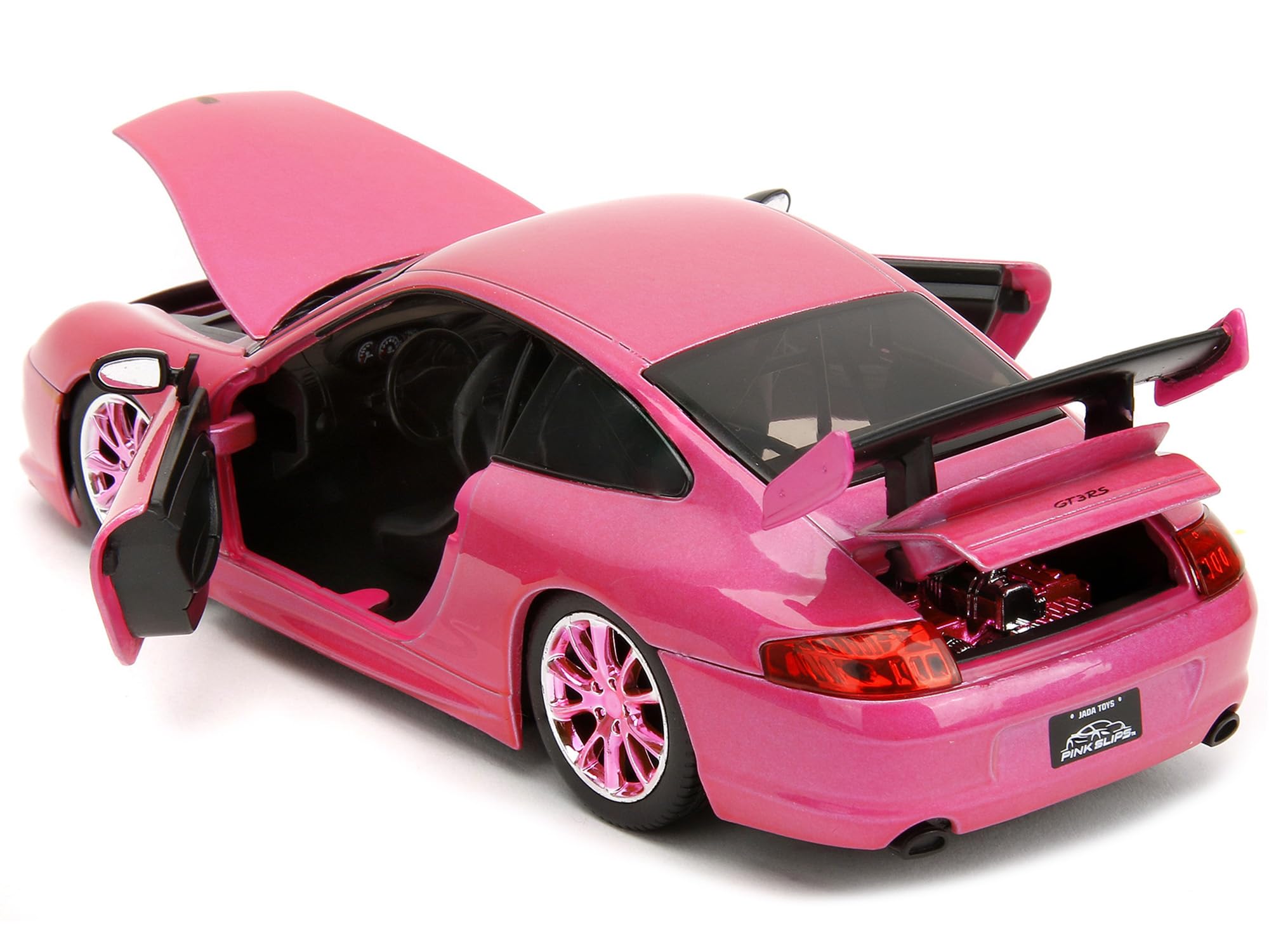 911 GT3 RS Pink Metallic with Pink Wheels Pink Slips Series 1/24 Diecast Model Car by Jada 34847