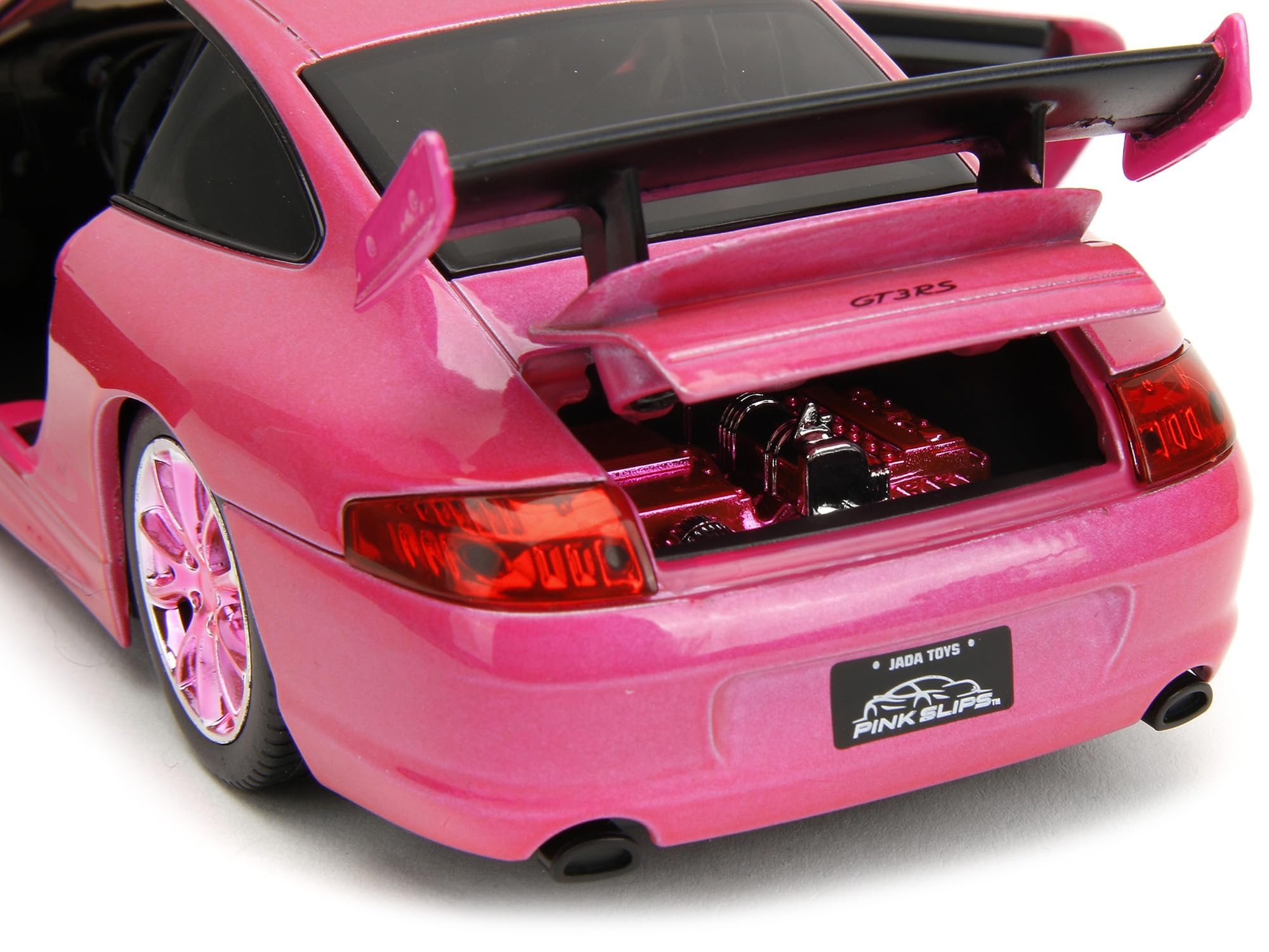 911 GT3 RS Pink Metallic with Pink Wheels Pink Slips Series 1/24 Diecast Model Car by Jada 34847