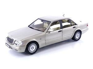 norev 1997 s600 smoke silver metallic 1/18 diecast model car 183723