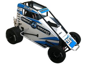 midget sprint car #31h carson hocevar circle b diecast beilman motorsports lucas oil chili bowl nationals (2023) 1/18 diecast model car by acme a1810023