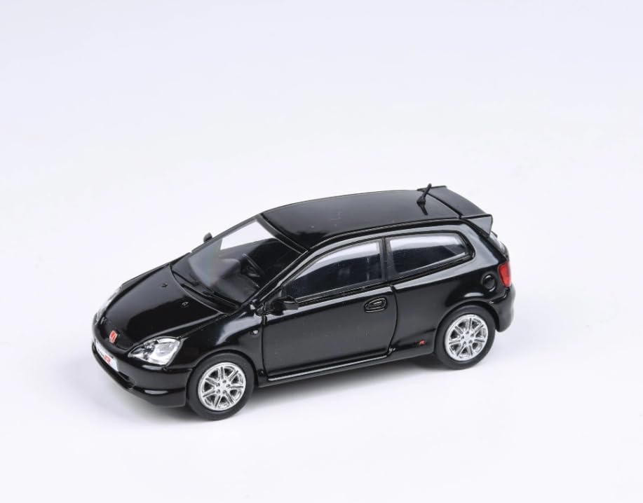 2001 Civic Type R EP3 Nighthawk Black 1/64 Diecast Model Car by Paragon Models PA-55342