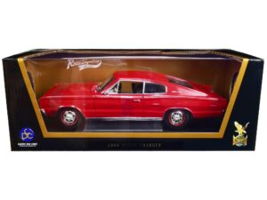 road signature 1966 dodge charger red 1/18 diecast model car