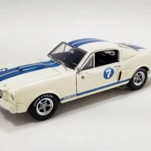 1965 Shelby G.T. 350R #7, White - Acme A1801814-1/18 Scale Diecast Model Car