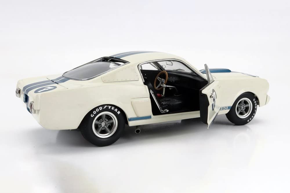 1965 Shelby G.T. 350R #7, White - Acme A1801814-1/18 Scale Diecast Model Car