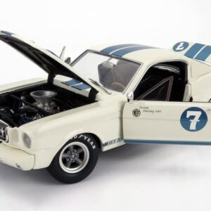 1965 Shelby G.T. 350R #7, White - Acme A1801814-1/18 Scale Diecast Model Car