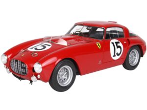 340 mm #15 paolo marzotto - giannino marzotto 24 hours of le mans (1953) with display case limited edition to 250 pieces 1/18 model car by bbr bbr1852a