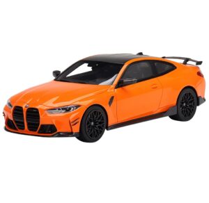 m4 m-performance (g82) fire orange with carbon top 1/18 model car by top speed ts0393