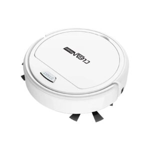 robot vacuum cleaner, self detects stairs pet hair smart navigation 3 in 1 robotic vacuum cleaner with watertank/dustbin/brush, blocked by hair, remote/app, ideal for home office carpet tile (white)