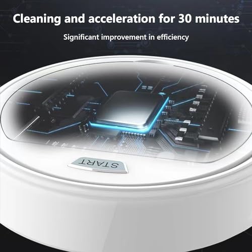 Robot Vacuum and Mop Combo, 3 in 1 Robotic Vacuum Cleaner with Watertank/Dustbin/Brush, Blocked by Hair, Remote/App, Ideal for Hard Floor/Pet (Black)