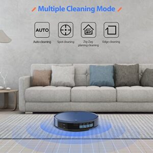 ZCWA Robot Vacuum, Robot Vacuum Cleaner with WiFi/APP/Alexa, Automatic Self-Charging, Robot Vacuum and Mop Combo Perfect for Carpet, Hard-Floor and Pet Hair