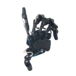 robotic robot hand with servos five fingers clamper claw gripper mechanical arm for assembled for diy robot kit (color : left hand)