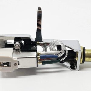 Cartridge, conical Stylus, needle with mounting bolts and Chrome Headshell for Technics SL-1200, SL-1210, SL-1600, SL-1610, SL-1700, SL-235, SL-23A, SL-B2