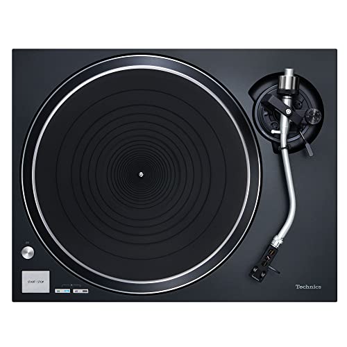 Technics Turntable, Premium Class HiFi Record Player with Coreless Direct, Stable Playback, Audiophile-Grade Cartridge and Auto-Lift Tonearm, Dustcover Included – SL-100C, Black (SL-100C-K)