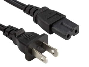 polarized ac power cord for technics 5 disc player sl-pd867 sl-pd887 sl-1200 - 6 ft