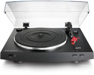 audio-technica at-lp3bk fully automatic belt-drive stereo turntable, black