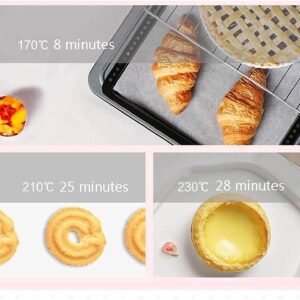 Tabletop Electric Oven 11L Mini Oven Adjustable Temperature 60-230 ℃ and 30 Minutes Timer Multifunctional Household Baking Electric Oven