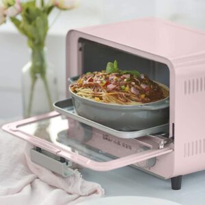 9L Mini Oven,with 800W Adjustable Temperature 50-230 ℃ and 30 Minutes Timer Household Baking Multifunctional Cake Oven (Blue) (Pink)