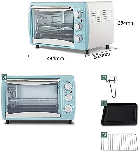 19L Oven,Adjustable Temperature 0-250℃ and 60-Minute Timer Three-Layer Baking Position Household Baking Electric Oven