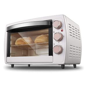 tabletop electric oven 20l multifunctional small oven bread baking machine 1200w includes grilled net, enamel pickup clamp and baking pan