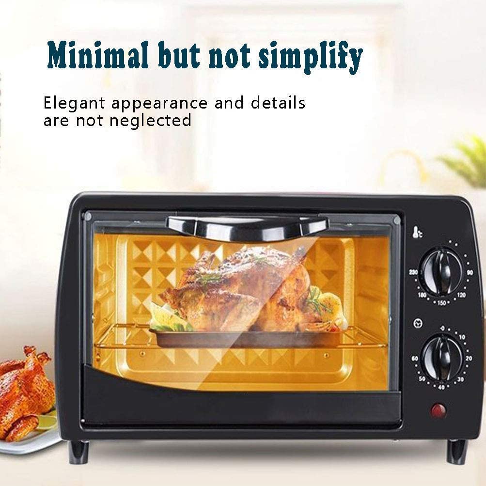 12L Oven, Mini Multi Function Oven Explosion-Proof Glass Door Baking Cake Toast Electric Oven, Table Top Oven