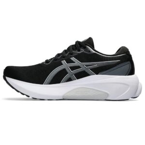 asics men's gel-kayano 30 running shoes, 10, black/sheet rock