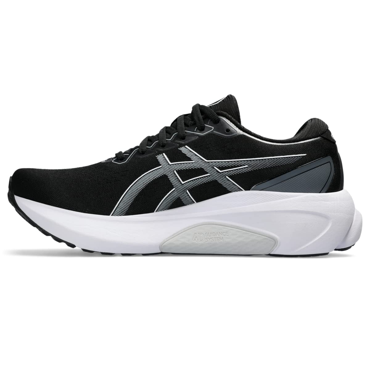 ASICS Men's GEL-KAYANO 30 Running Shoes, 10, BLACK/SHEET ROCK