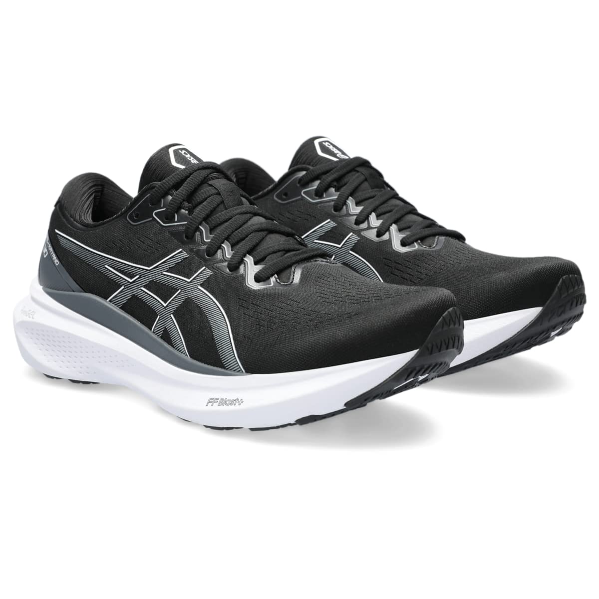 ASICS Men's GEL-KAYANO 30 Running Shoes, 10, BLACK/SHEET ROCK