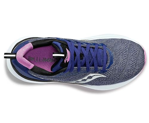 Saucony Echelon 9, Running Shoe Womens, Indigo/Grape, 8