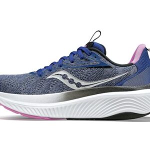 Saucony Echelon 9, Running Shoe Womens, Indigo/Grape, 8