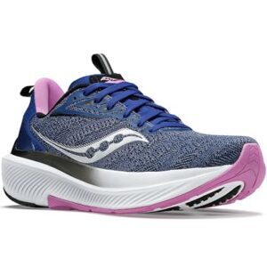 Saucony Echelon 9, Running Shoe Womens, Indigo/Grape, 8