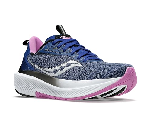 Saucony Echelon 9, Running Shoe Womens, Indigo/Grape, 8