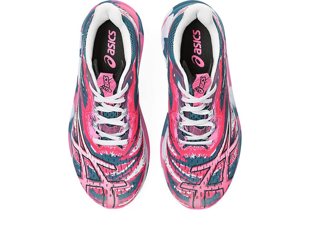 ASICS Women's NOOSA TRI 15 Running Shoes, 7.5, RESTFUL TEAL/HOT PINK